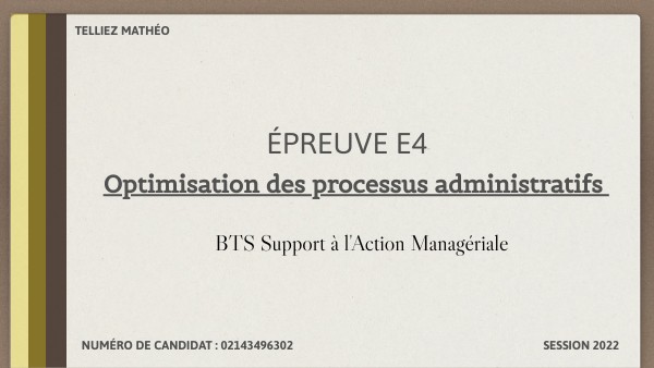 Épreuve E4 | Genially