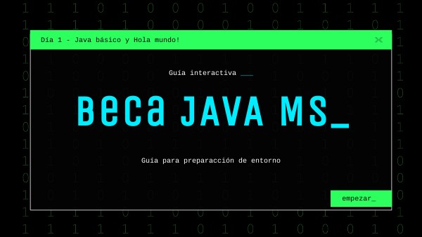 Día 1 - Java básico y Hola mundo! | Genially