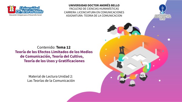 Teoría de los Efectos Limitados Medios C. Teoría Cultivo, T. Usos y G | Genially