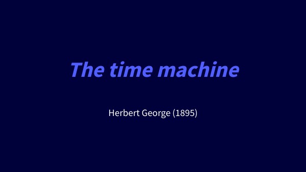 Time Machine | Genially