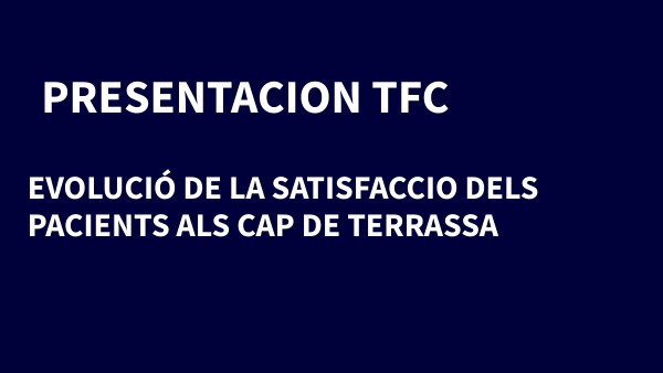 PRESENTACIÓ TFC