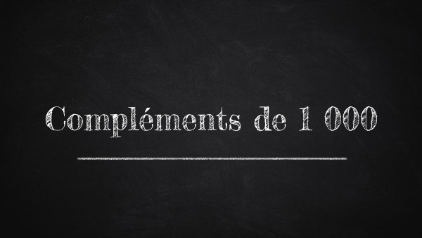 Compléments 1000 | Genially