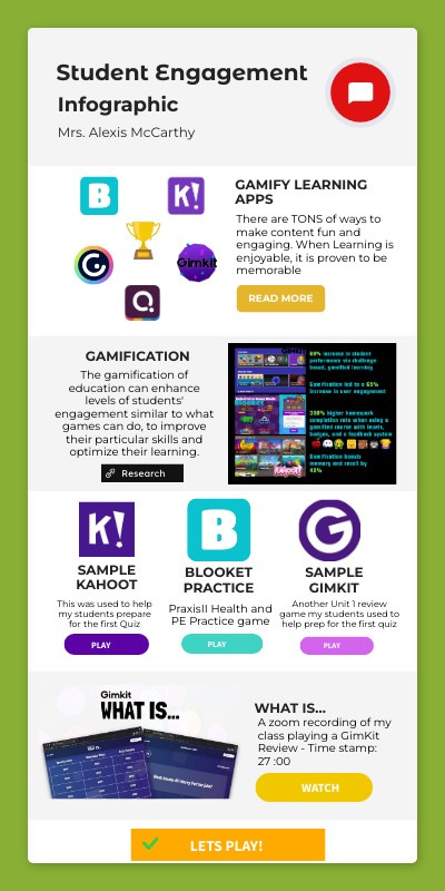 Gamification = Increased Student Engagement | Genially