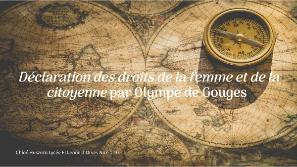 Olympe de Gouges genialy | Genially