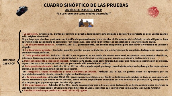 Cuadro Sinóptico de la Pruebas | Genially