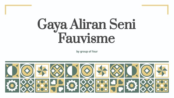 Gaya Aliran Fauvisme
