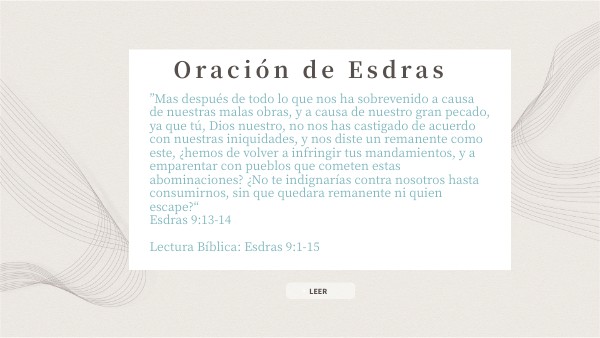 Oración de Esdras