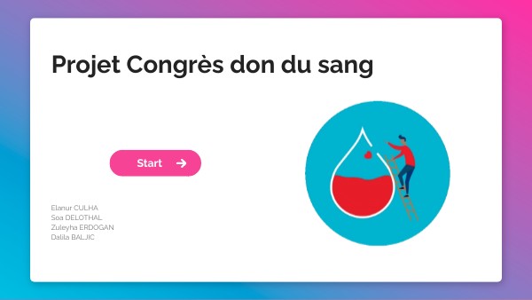 Don du sang | Genially