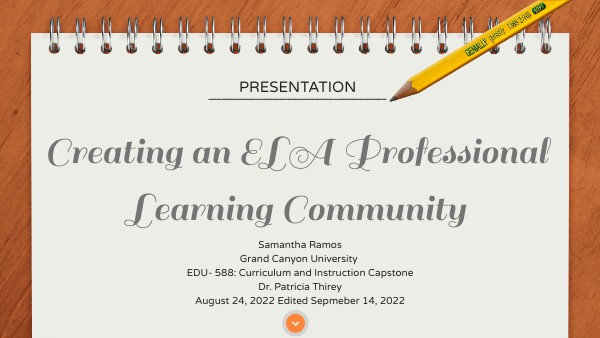 Professional Development Design: PLC | Genially