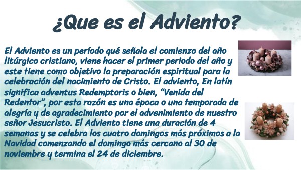 Que es el Adviento'