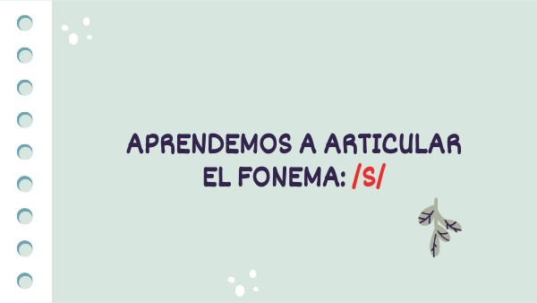 fonema /s/ | Genially