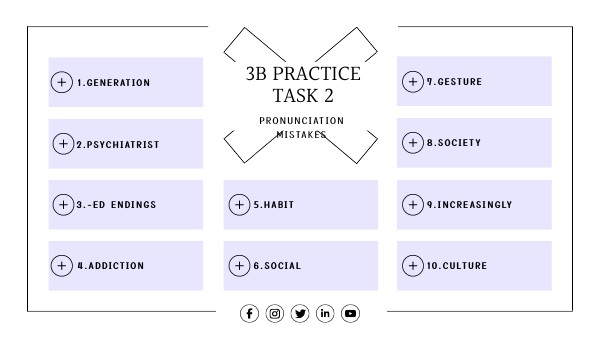 3B Practice task 2 Pron mistakes