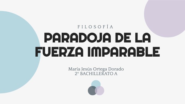PARADOJA DE LA FUERZA IMPARABLE