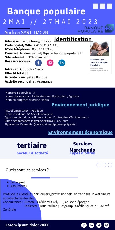 FICHE SIGNALETIQUE BPACA | Genially