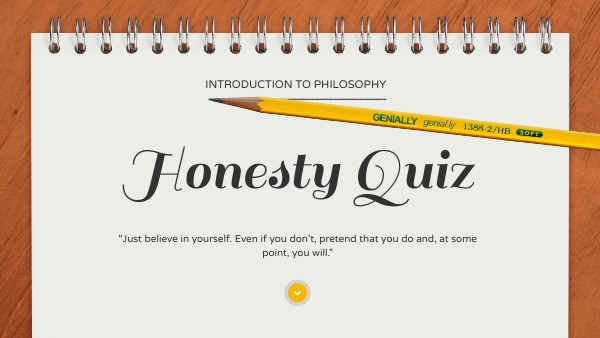 HONESTY QUIZ | Genially