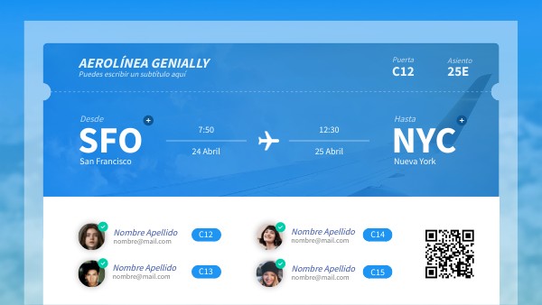 TICKET VUELO | Genially