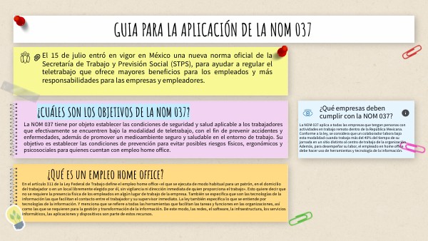 GUIA PARA LA APLICACIÓN DE LA NOM 037sin título