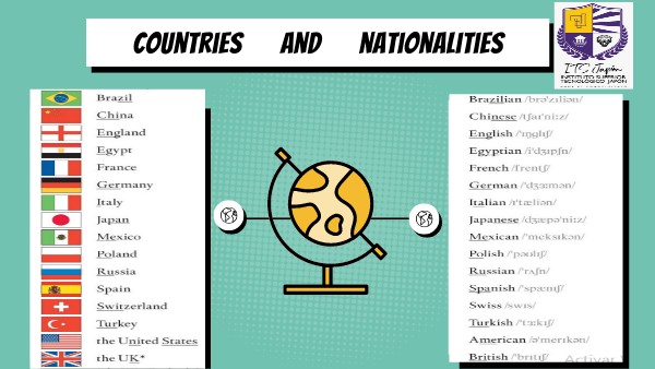 COUNTRIES AND NATIONALITIES | Genially
