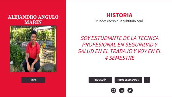 BIOGRAFIA ALEJANDRO ANGULO | Genially