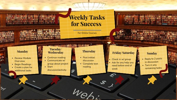 Weekly Tasks for Success | Genially