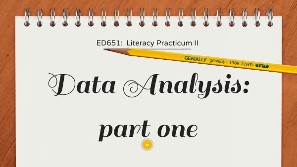 ED651 Unit 6- Data Analysis Part 1 | Genially