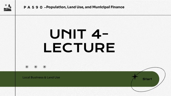 PA590 UNIT 4 LECTURE