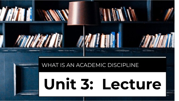 LE310 Unit 3 Lecture