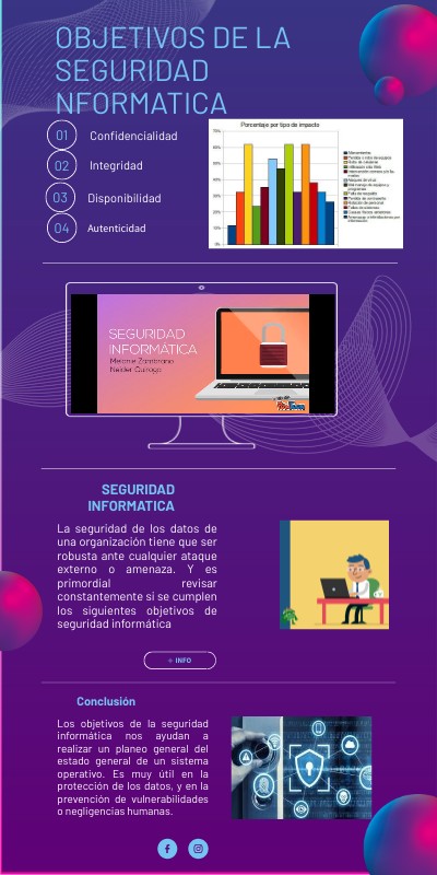 Infografia Objetivos De La Seguridad Informatica