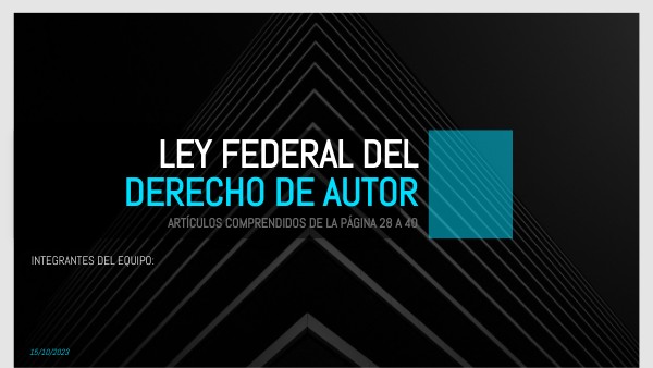 LEY FEDERAL DE DERECHOS DE AUT