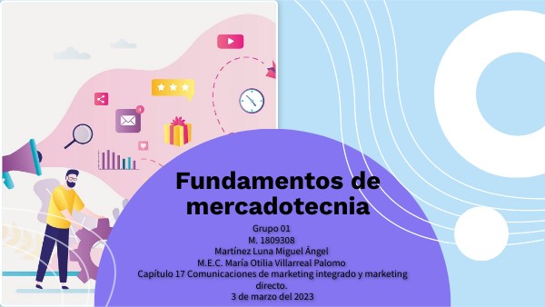 FUNDAMENTOS DE MERCADOTECNIA CAP 17 | Genially