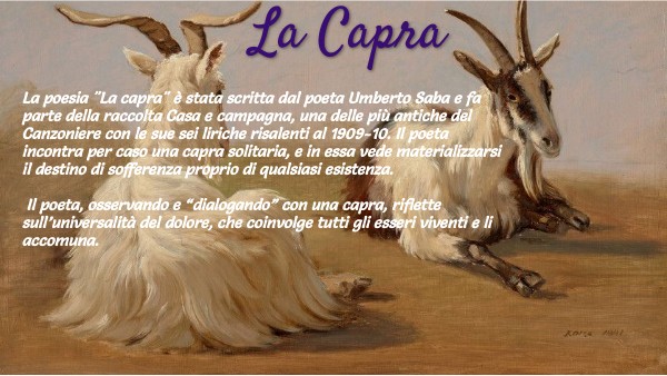Umeberto Saba La capra