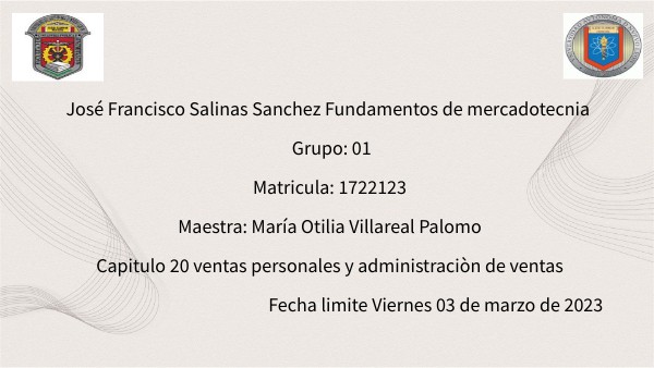 Presentación. Capitulo 20 | Genially