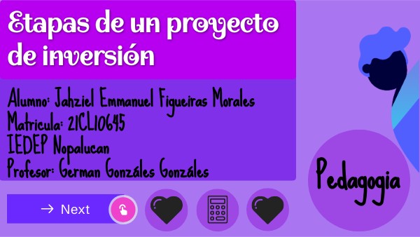 Etapas de un proyecto de inversión | Genially