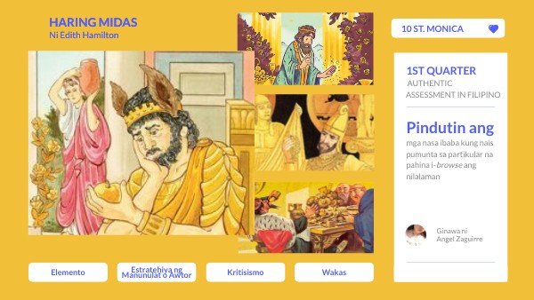 PAGSUSURI SA KWENTONG HARING MIDAS | Genially