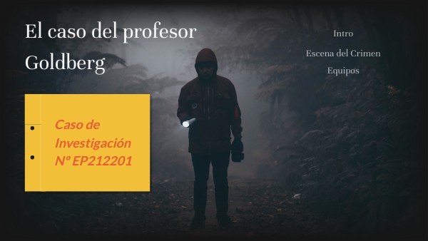El caso del profesor Goldberg | Genially