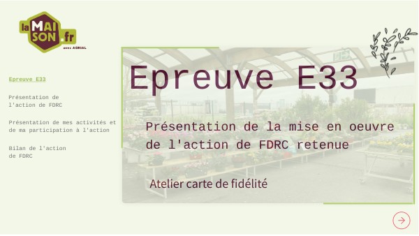 Epreuve E33 partie 1 | Genially