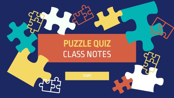 PUZZLE QUIZ class notes (Luben) | Genially
