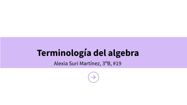 terminologia del álgebra | Genially