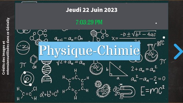 Physique Chimie | Genially