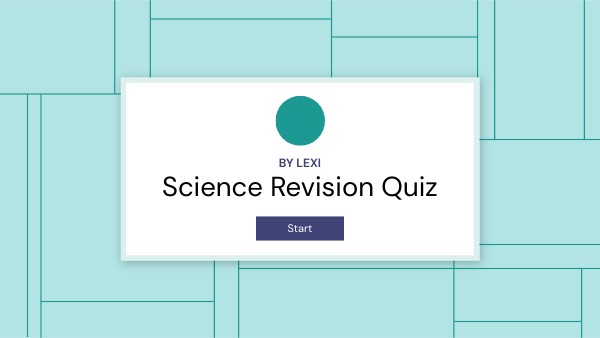 Science Revision Quiz