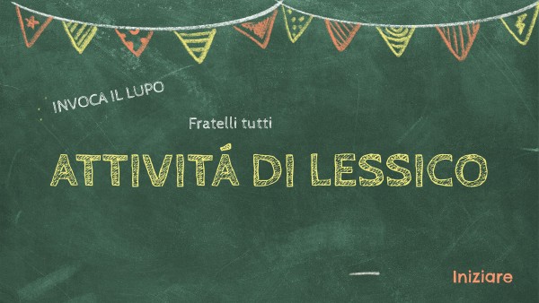 attivitá di lessico | Genially