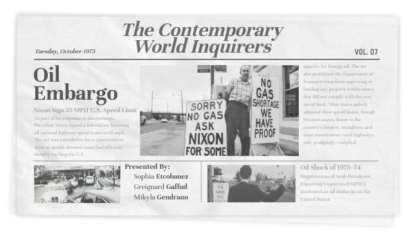 GROUP 7 - OIL EMBARGO | Genially