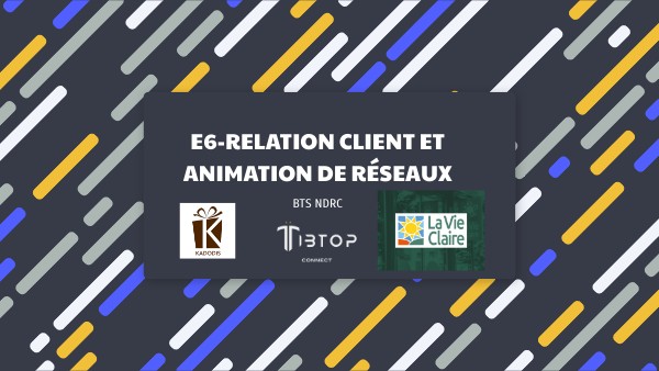 Présentation E6 | Genially