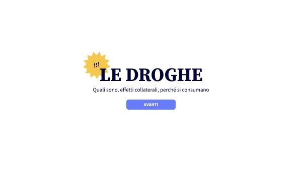 LE DROGHE