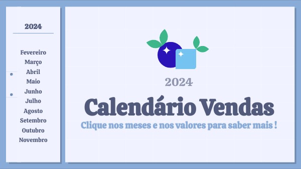 Calendário Vendas 2024 | Genially