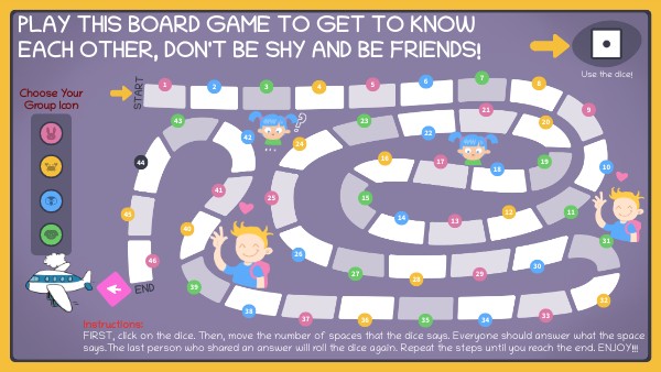(IND/SIN)BOARD GAME - GETTING TO KNOW EACH OTHER | Genially