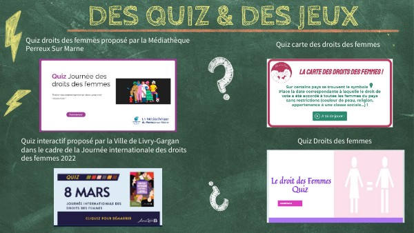Des quiz et des jeux...