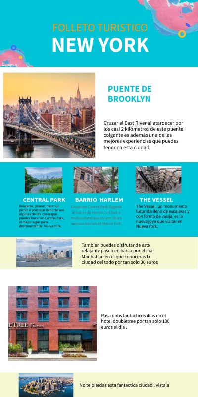 Folleto turístico de Nueva York | Genially
