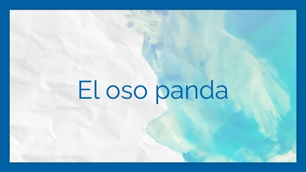 El oso panda
