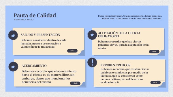 PAUTA DE CALIDAD | Genially